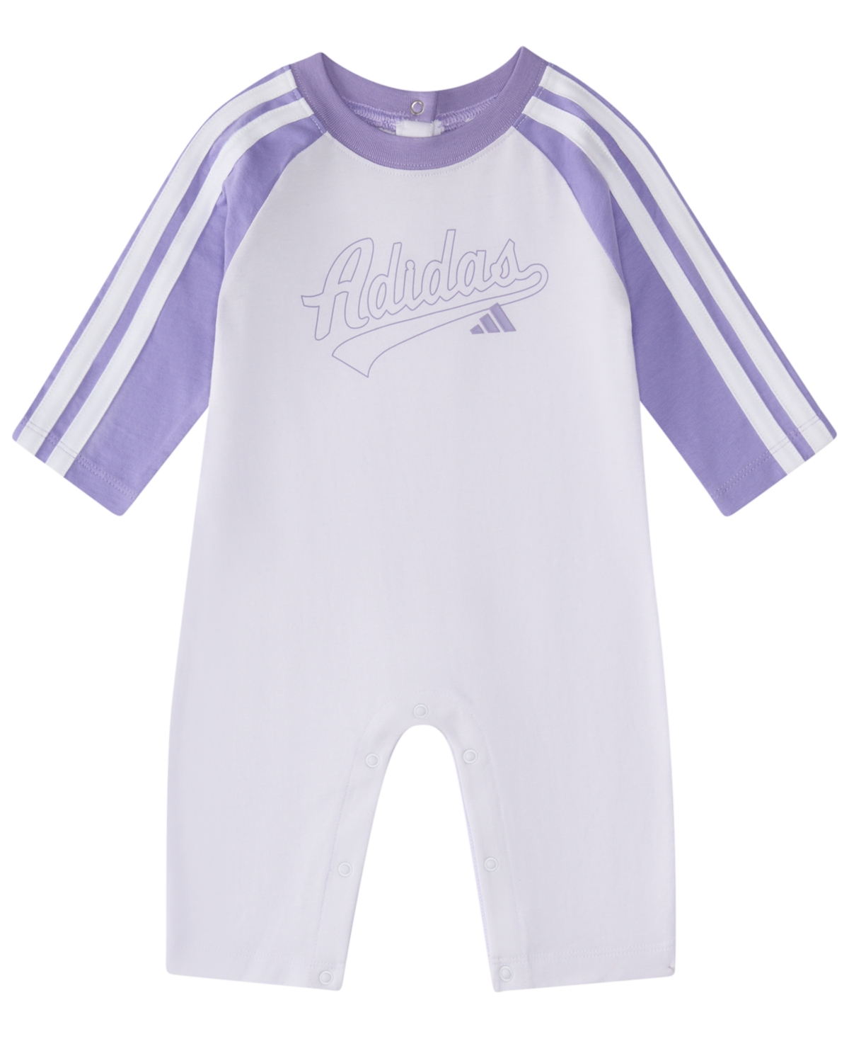 Click here for adidas Baby Girls Raglan Coverall - Pastel Purple prices