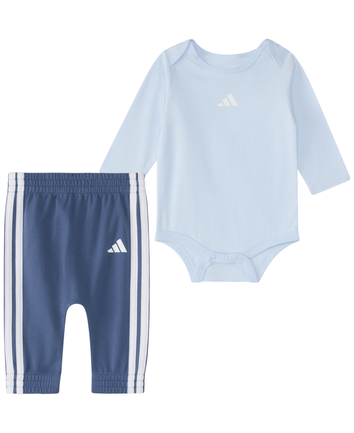 Click here for adidas Baby Boys Logo Long-Sleeve Bodysuit and Pan... prices