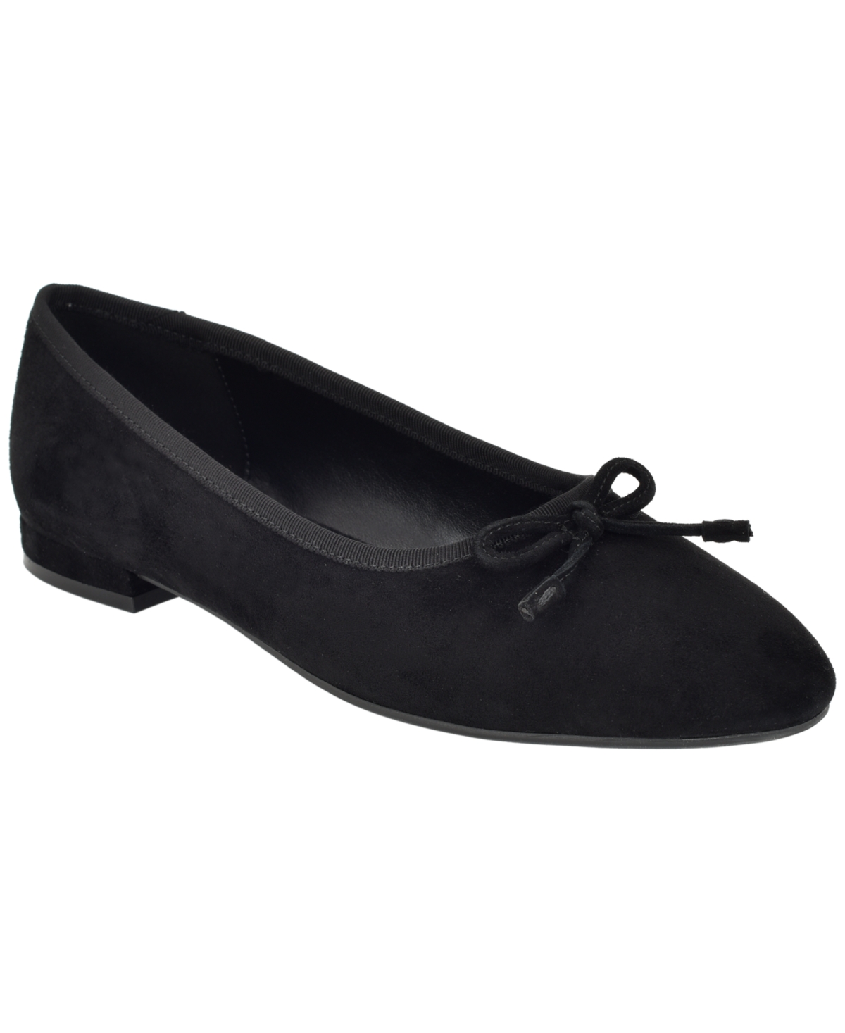 Click here for Calvin Klein Womens Cyrie Suede Low Block Heel Bal... prices