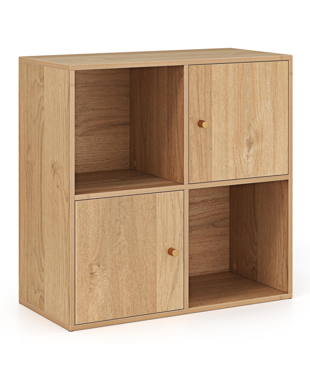Click here for Slickblue Modern 3 Tier Bookshelf with 4 Cubes and... prices