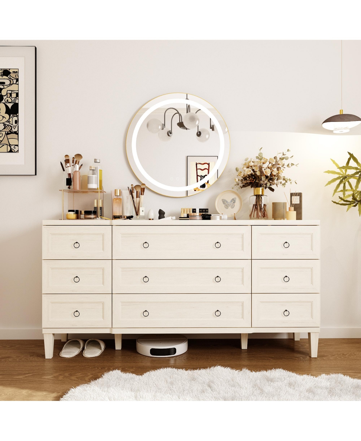 Click here for Homsee Wooden 63 Inch 9-Drawer Storage Cabinet - E... prices