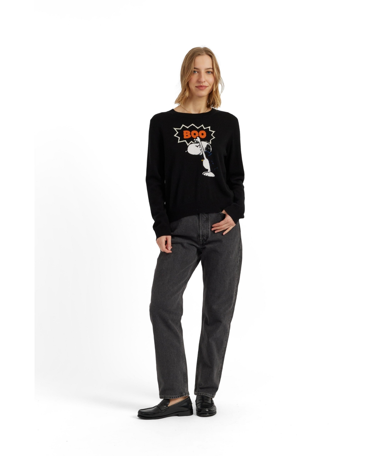 Click here for Chinti & Parker Womens Wool-Cashmere Snoopy Boo Sw... prices