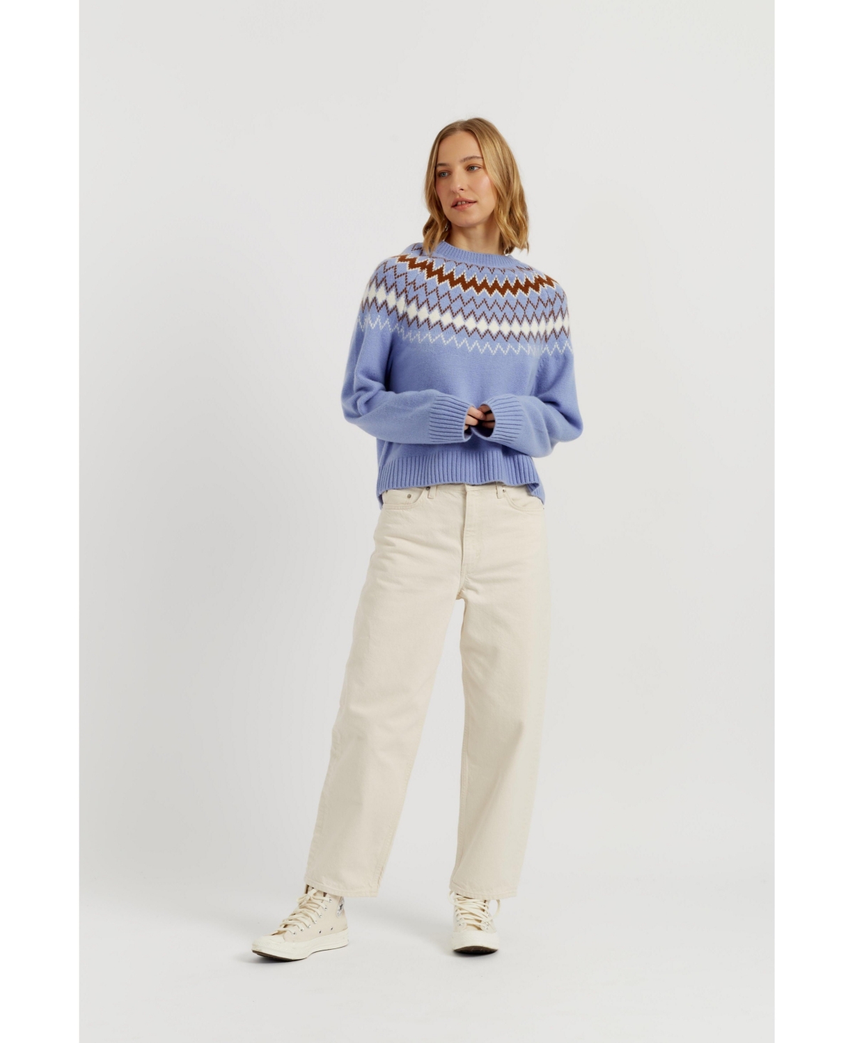 Click here for Chinti and Parker Womens Wool-Cashmere Fair Isle S... prices