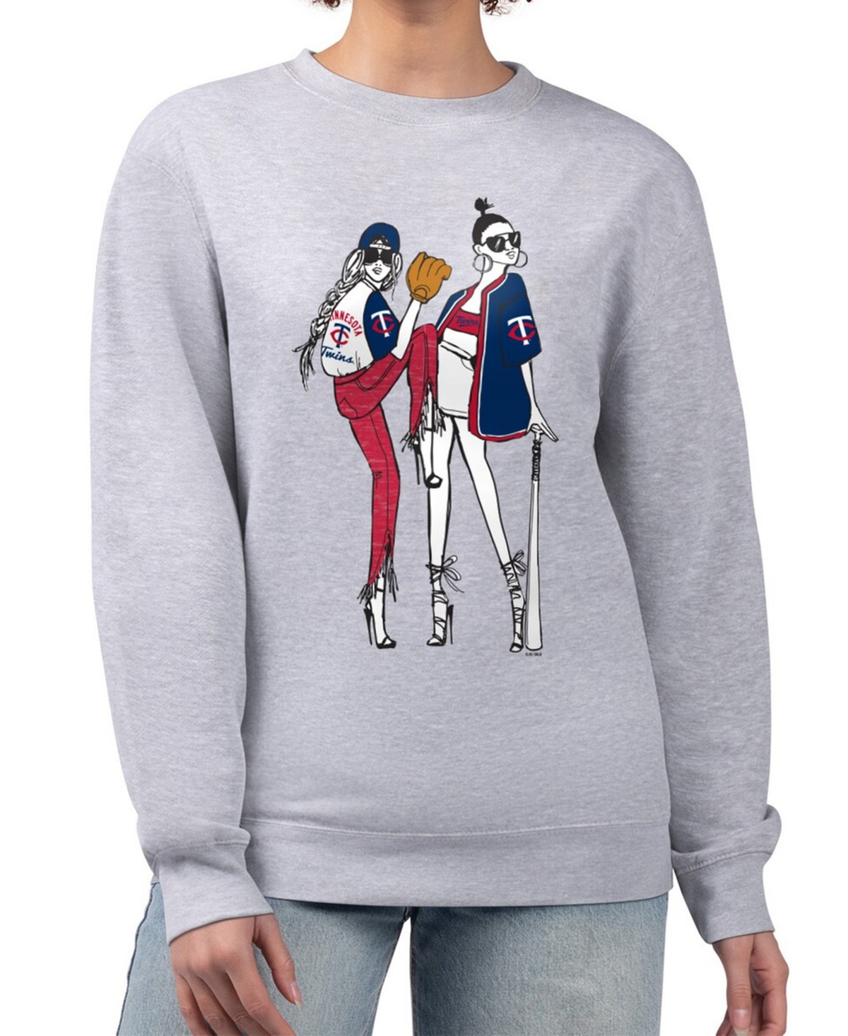 Click here for G-iii 4Her by Carl Banks Womens Heather Gray Minne... prices