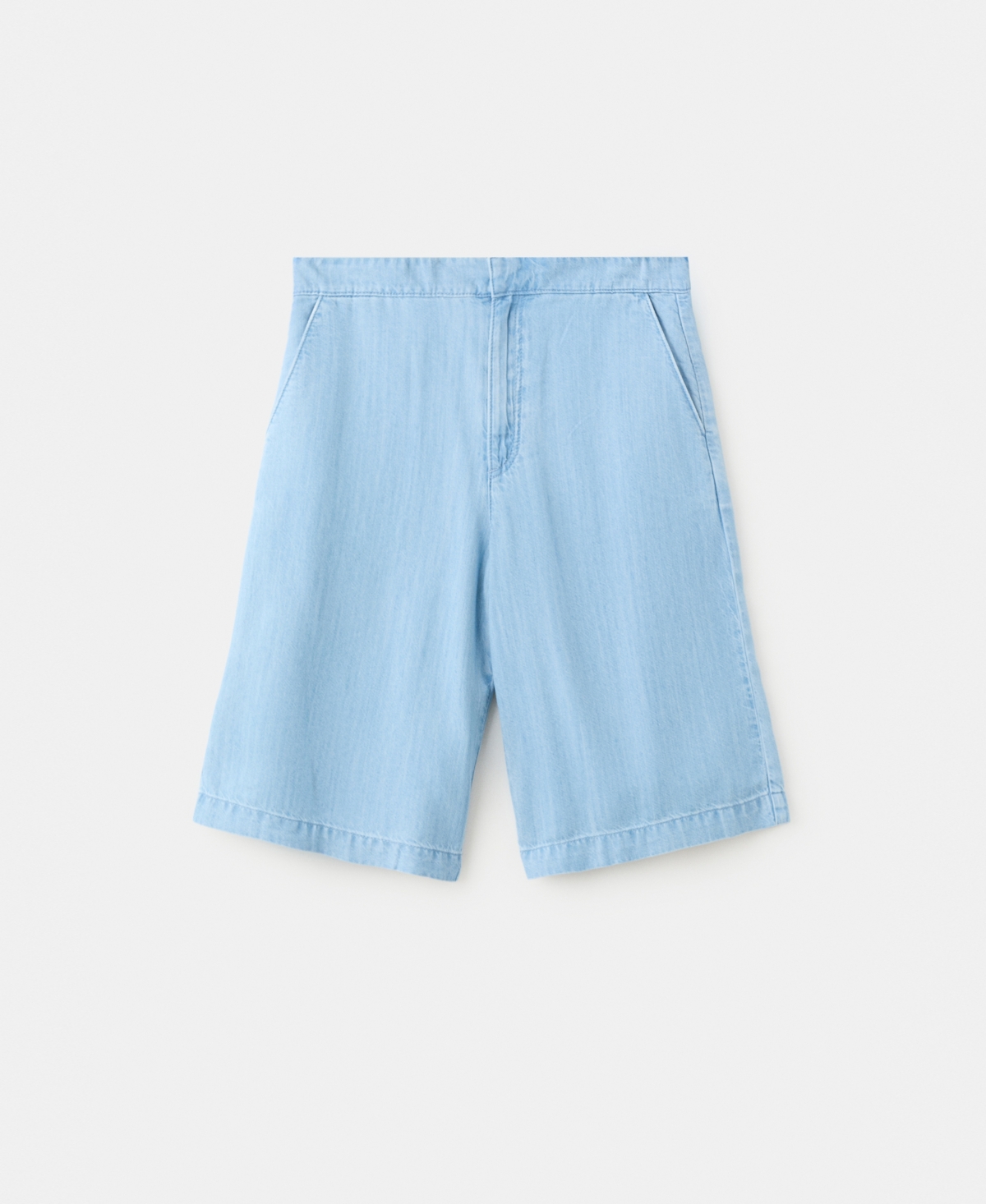 Click here for Mango Womens Straight Low-Rise Denim Bermuda Short... prices