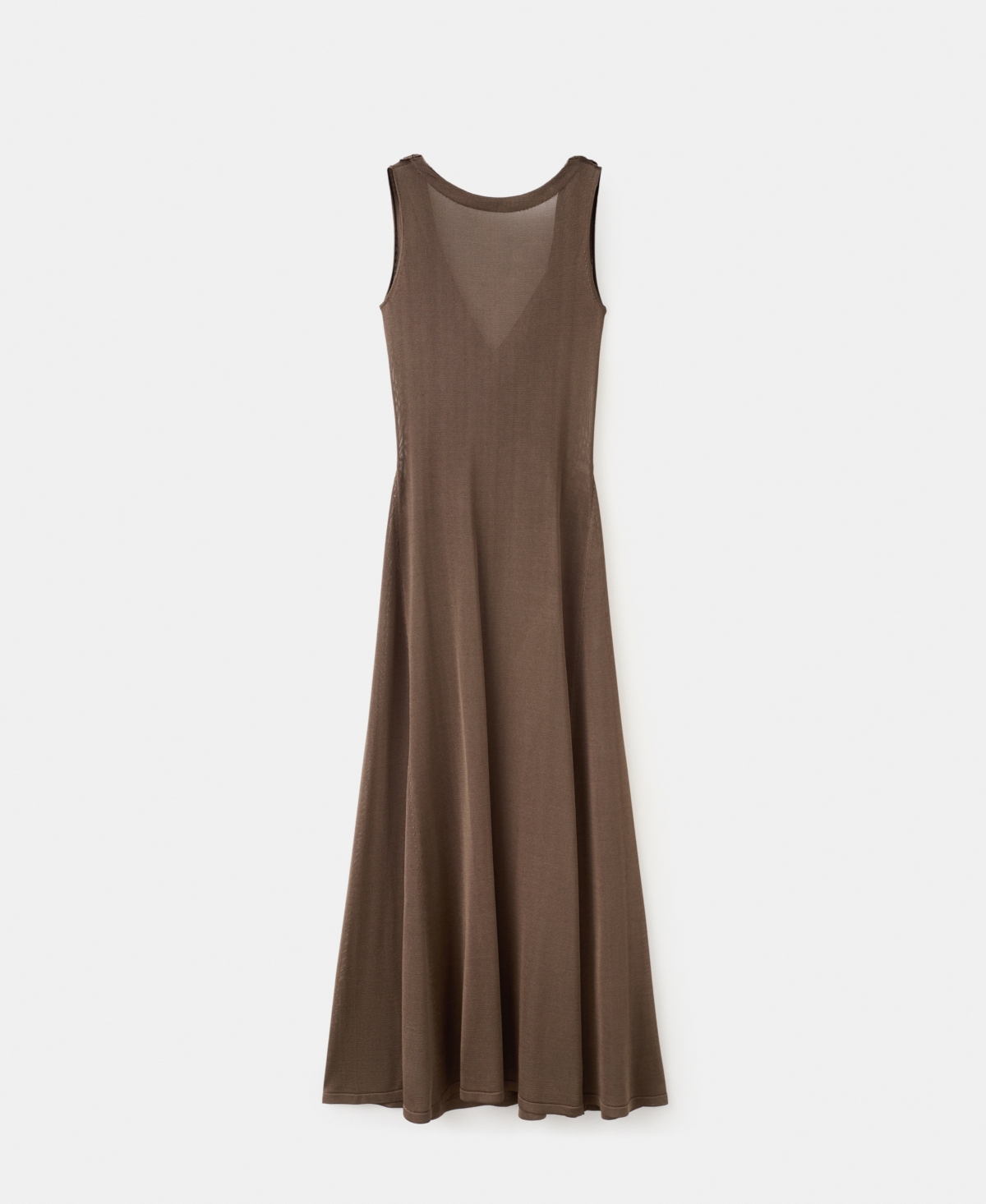 Click here for Mango Womens Draped Back Long Dress - Chocolate prices