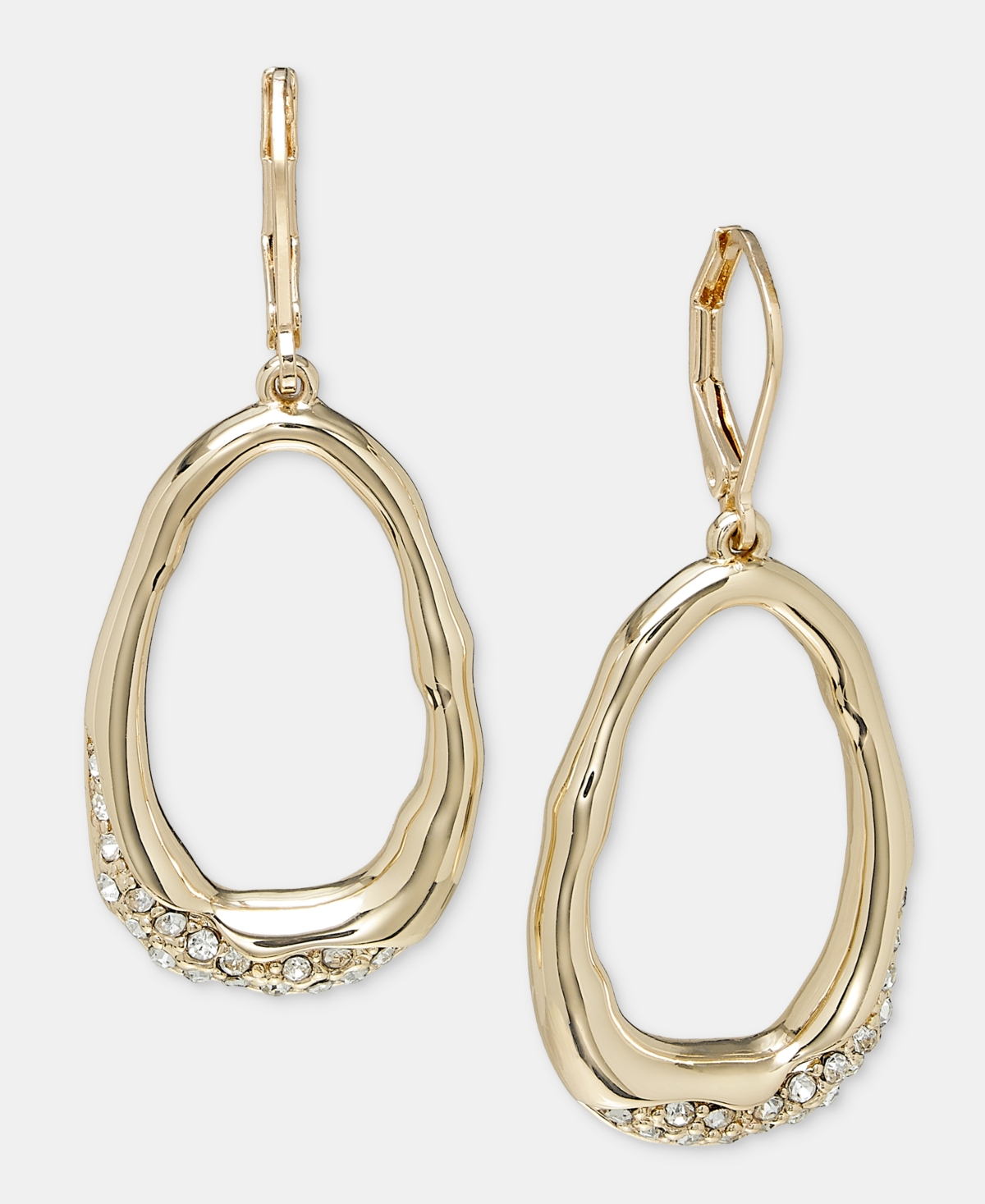 Click here for Style & Co Glass Crystal Oval Drop Earrings  Macys... prices