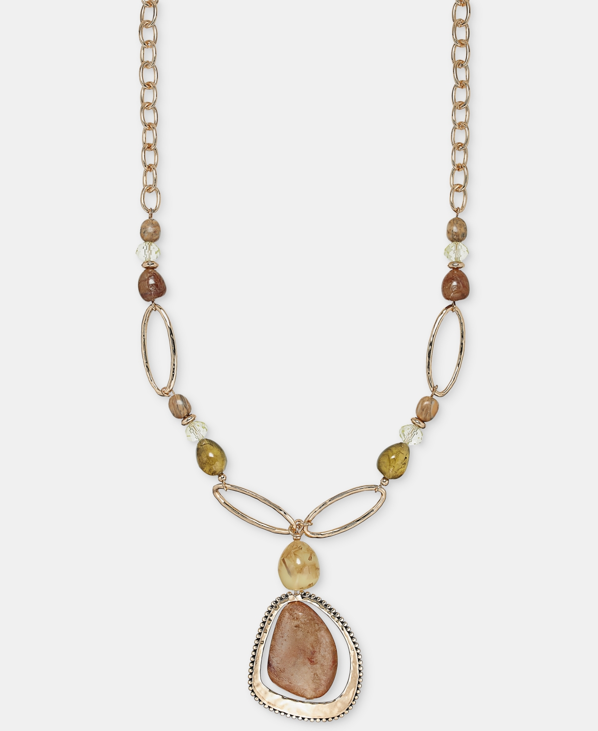 Click here for Style & Co Multi-Jewel and Link Pendant Necklace... prices