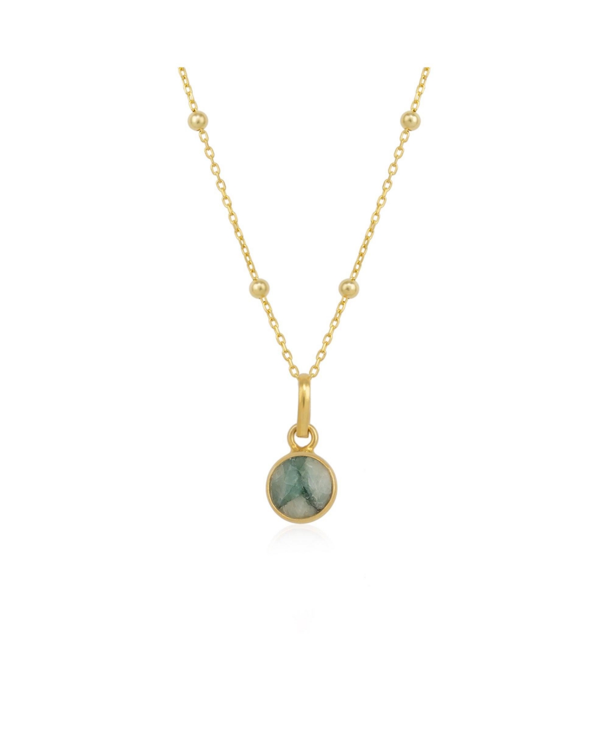 Click here for Spero London Sterling Silver Natural Circle Pendan... prices