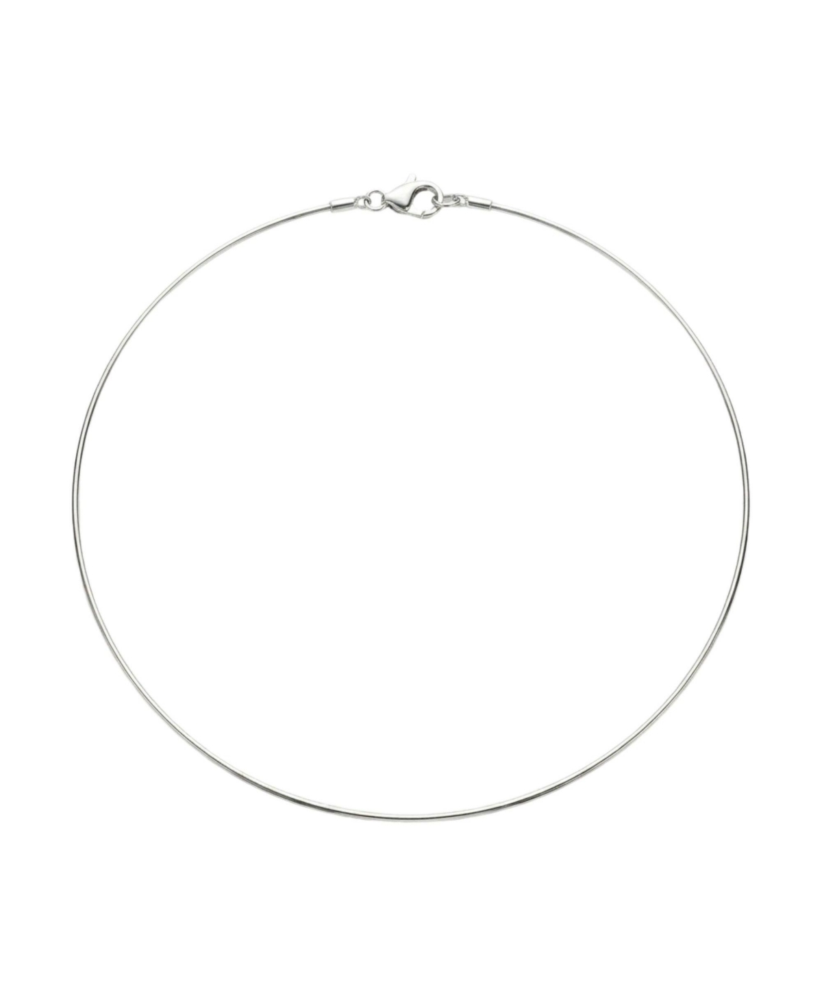 Click here for Sterling Silver Rigid Fine Chain Choker Necklace -... prices