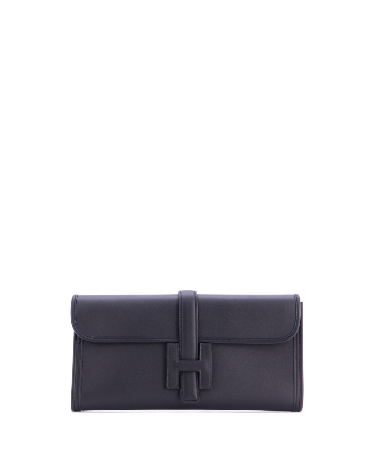 Click here for Pre-Owned HERMES 29 Jige Elan Clutch Swift - Black prices