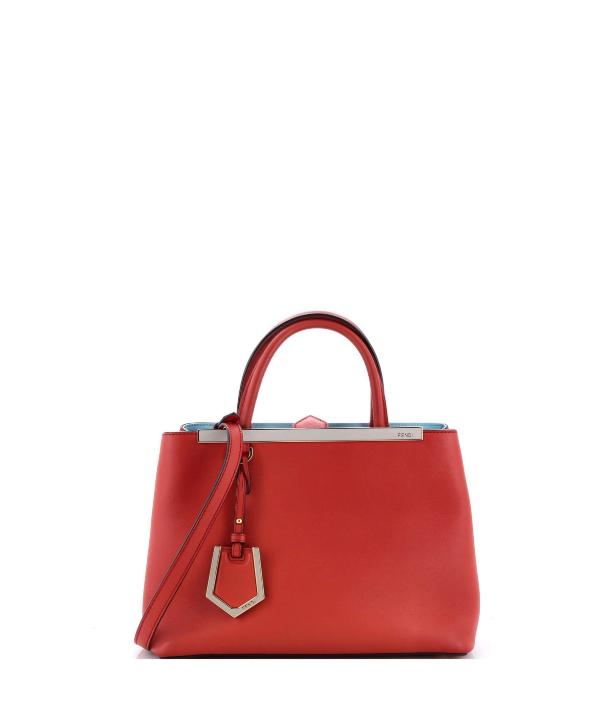 Click here for Pre-Owned Fendi Petite 2Jours Bag Leather - Red prices