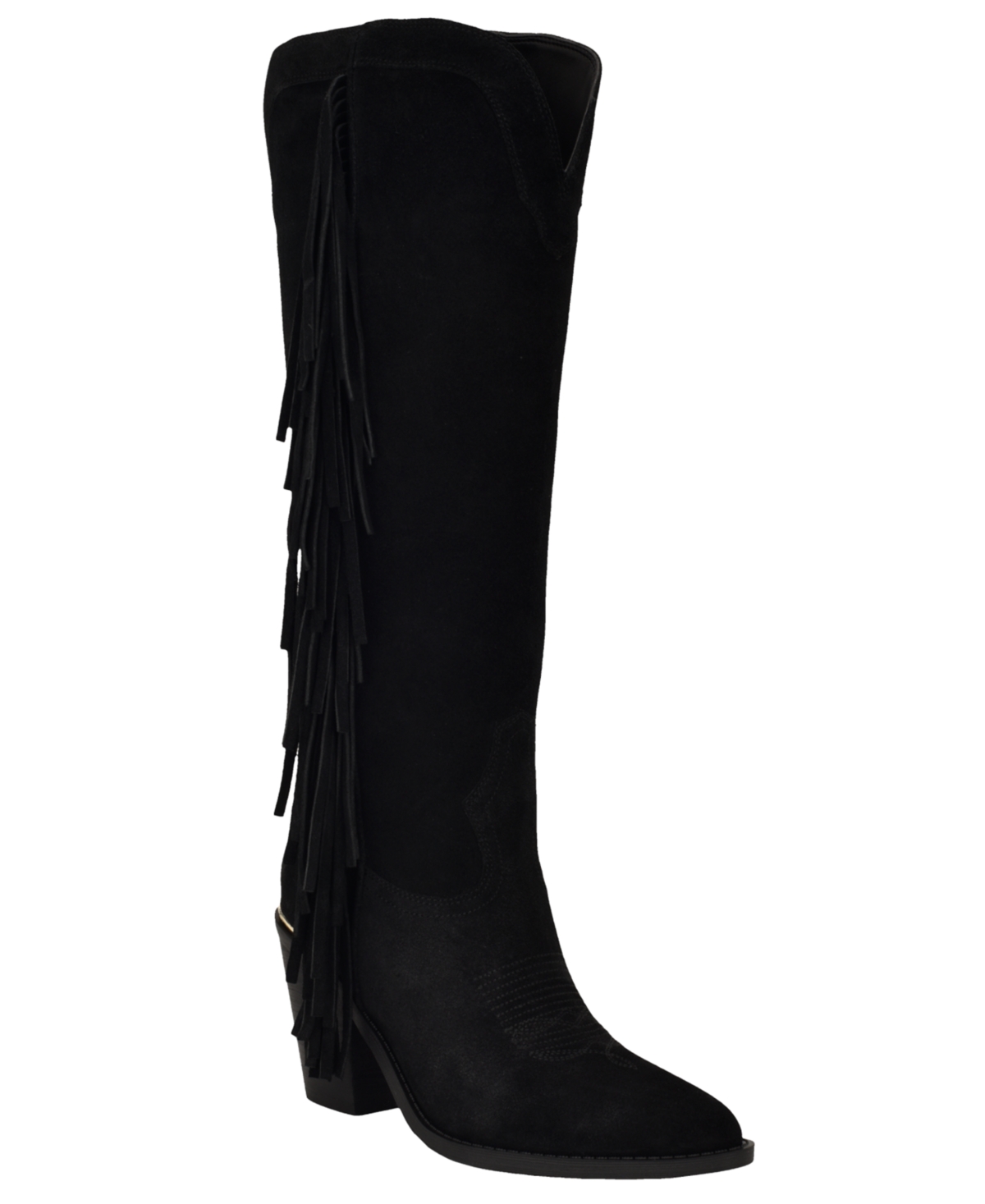 Click here for Guess Womens Sashle Western Fringe Knee High Heele... prices