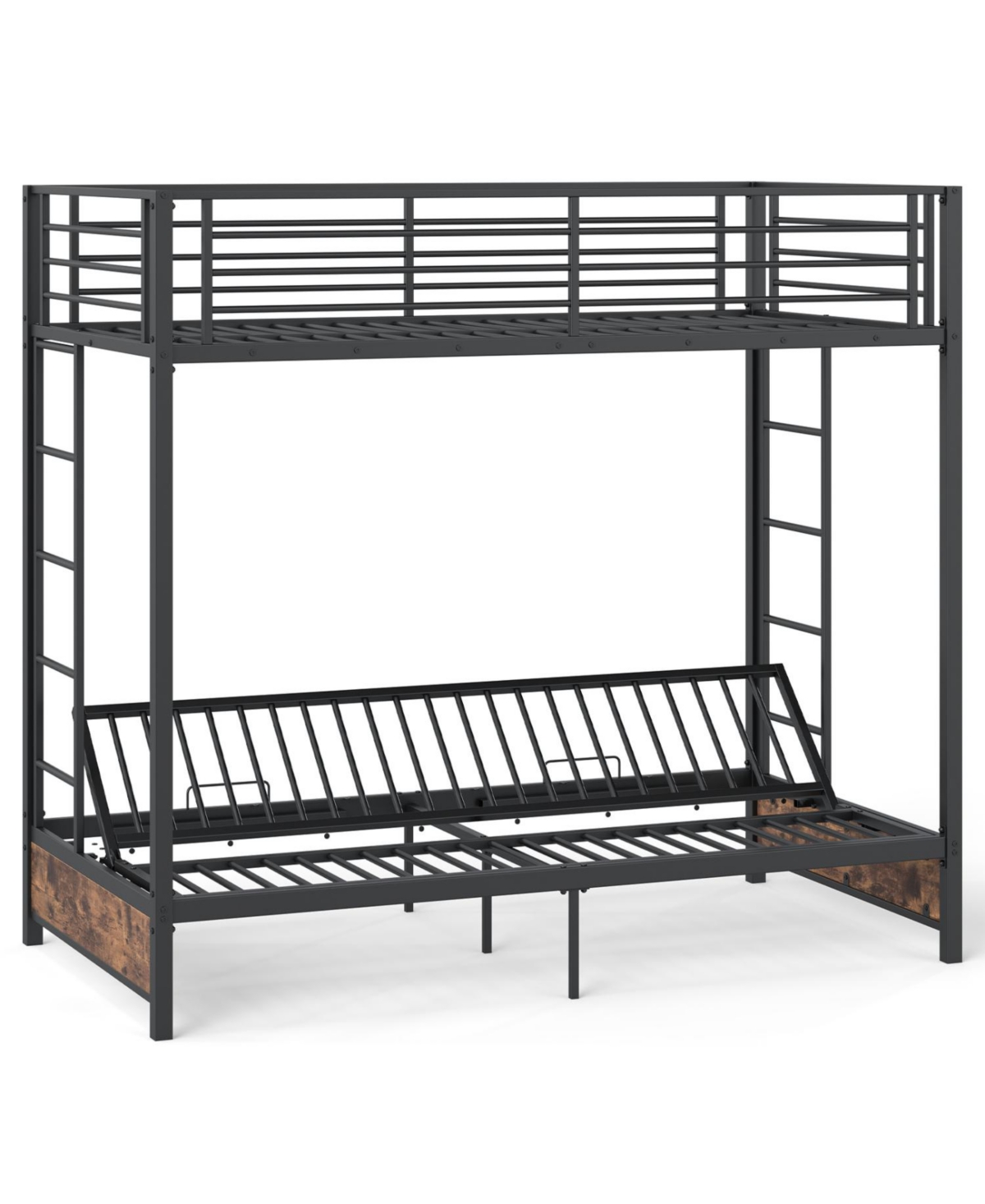 Click here for Slickblue Metal Bunk Bed Frame with Headboard and... prices