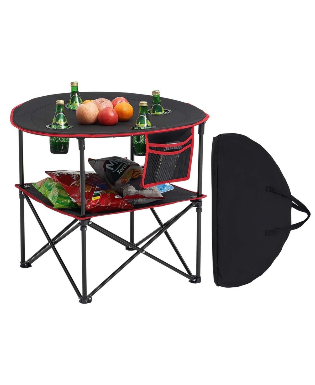 Click here for Sugift Folding Camping Table Portable Oxford Round... prices