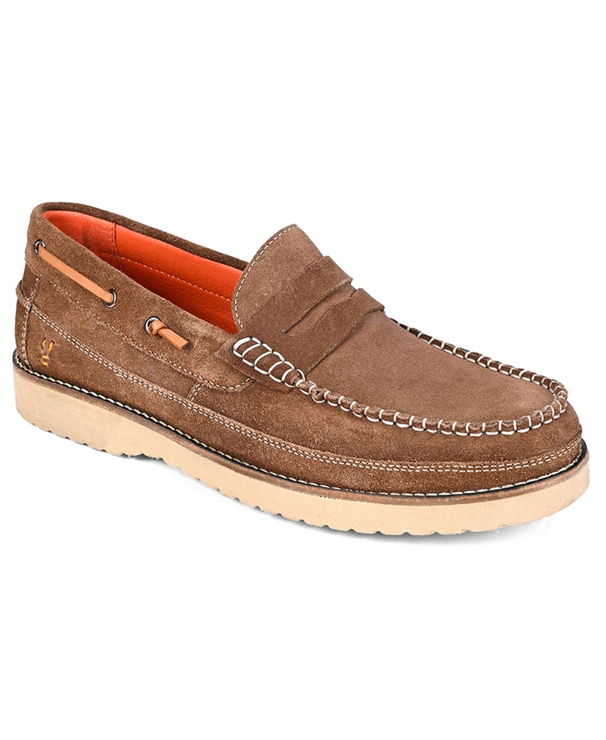 Click here for Roan Mens Grid Slip-on shoe - Light beige prices