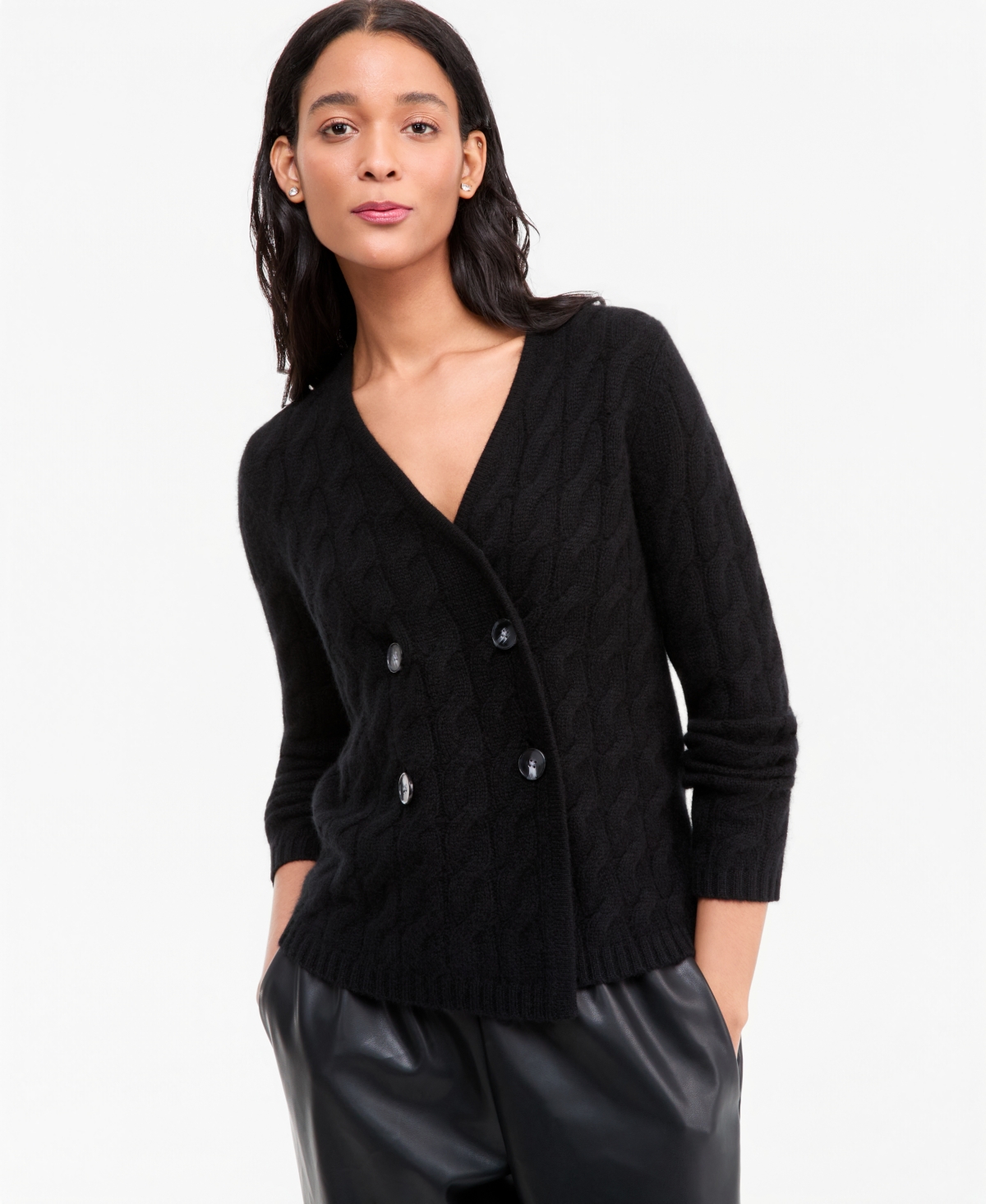Click here for Charter Club Womens 100 Cashmere Cable-Knit V-Neck... prices