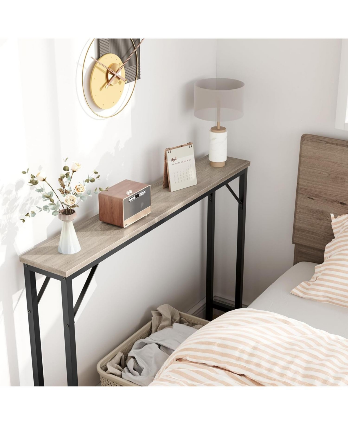 Click here for homfan 5.9 Narrow Sofa Table  Skinny Console Table... prices