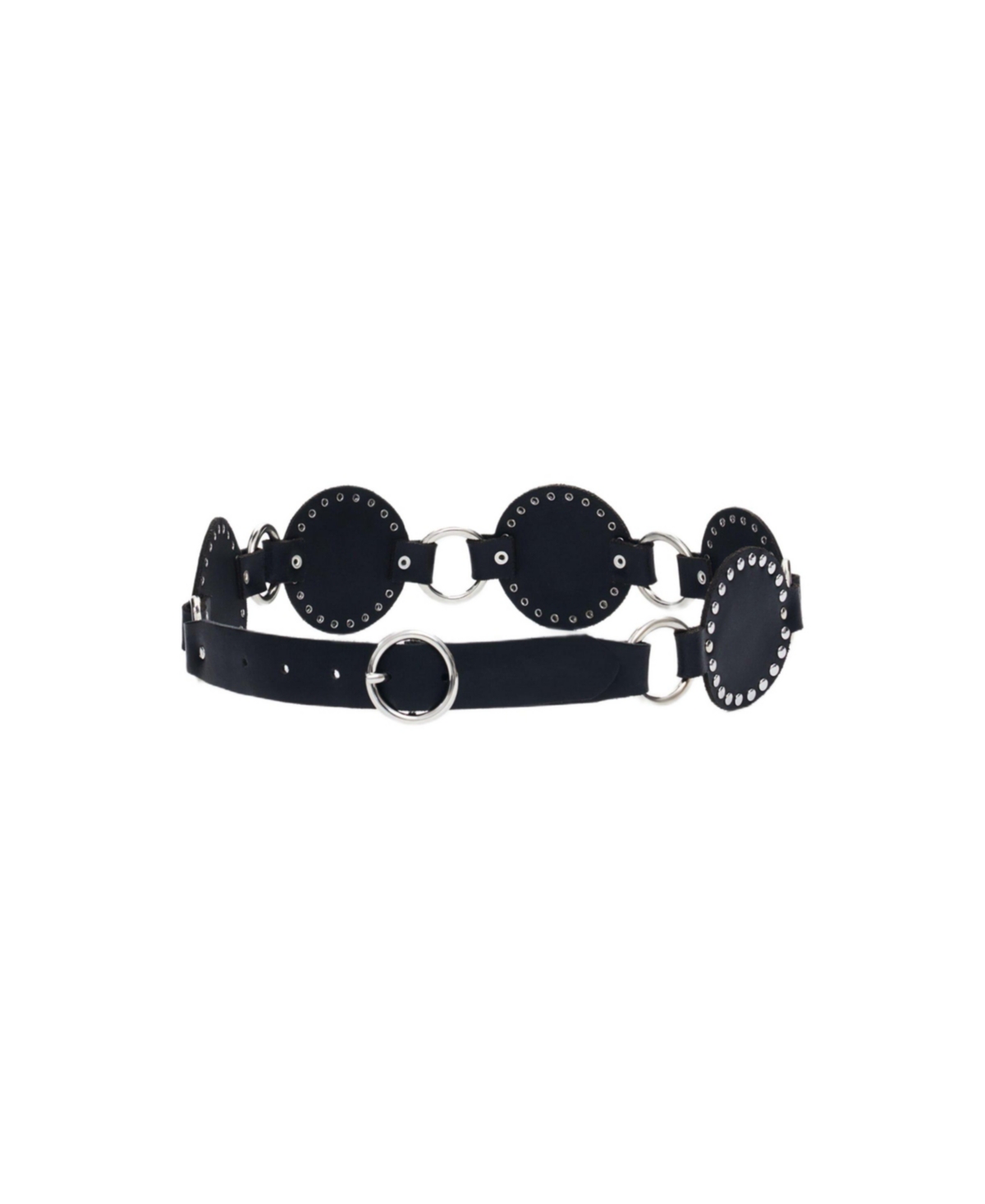 Click here for Desigual Womens Articulated leather belt - Black prices