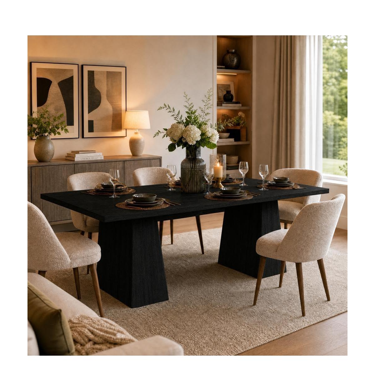 Click here for gaomon Modern Kitchen Dining Table for 6-8 People... prices