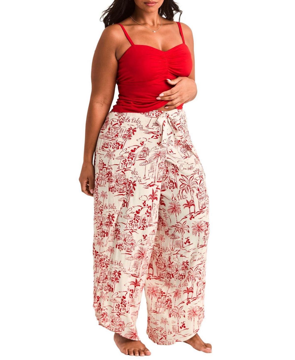 Click here for Adore Me Plus Size Patti Cami And Pant Set - Convo... prices