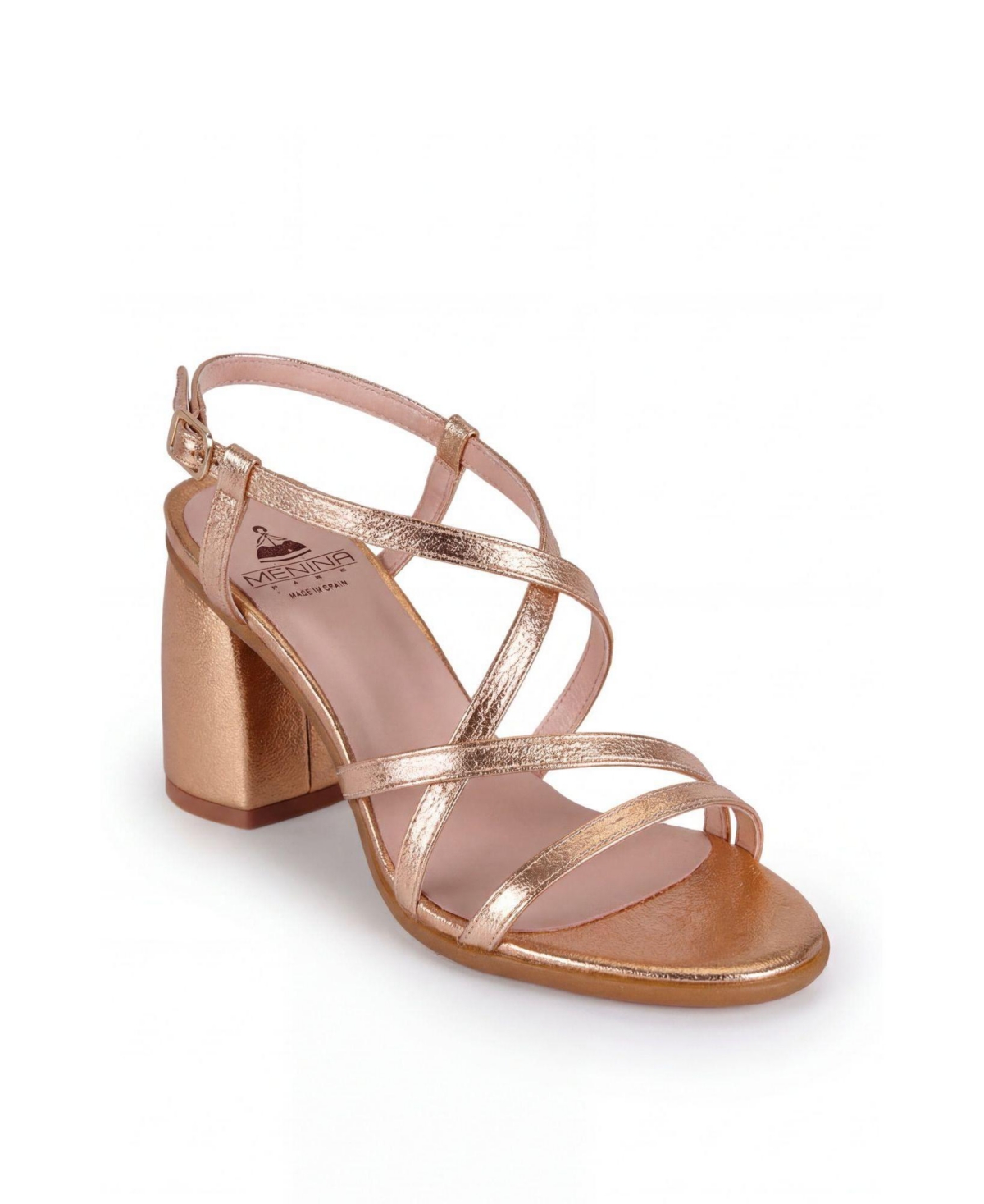 Click here for Menina Step Womens Cloe Leather Heeled Sandal - Ch... prices