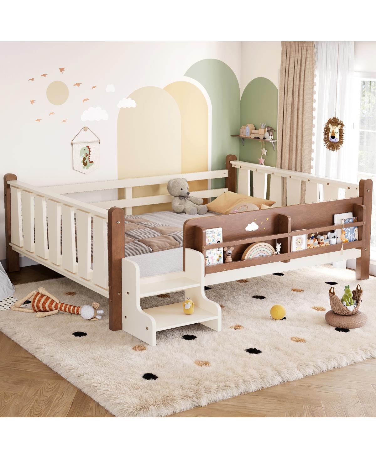 Click here for Streamdale Furniture Full Size Floor Bed with Stor... prices