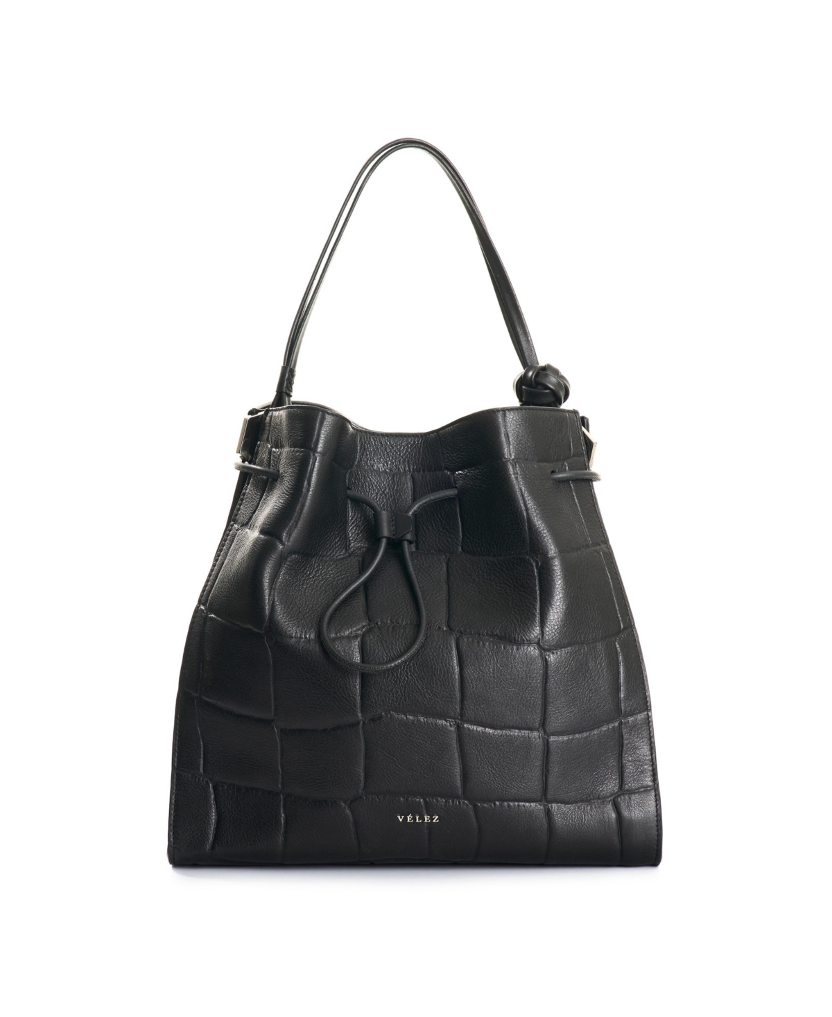 Click here for Velez Embossed Leather Tote Bag - Bronze prices