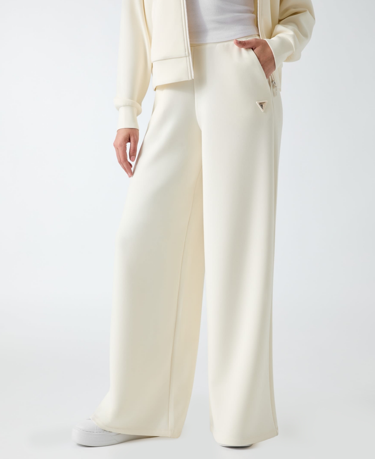 Click here for Guess Womens Wide-Leg Sweatpants - Ocean Salt prices