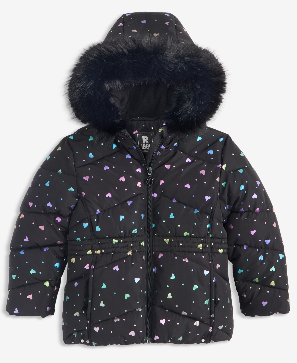 Click here for S Rothschild & Co Girls 2T-6X Foil Quilted Puffer... prices