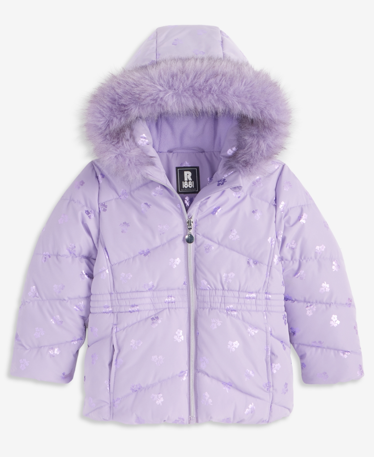 Click here for S Rothschild & Co Girls 2T-6X Foil Quilted Puffer... prices