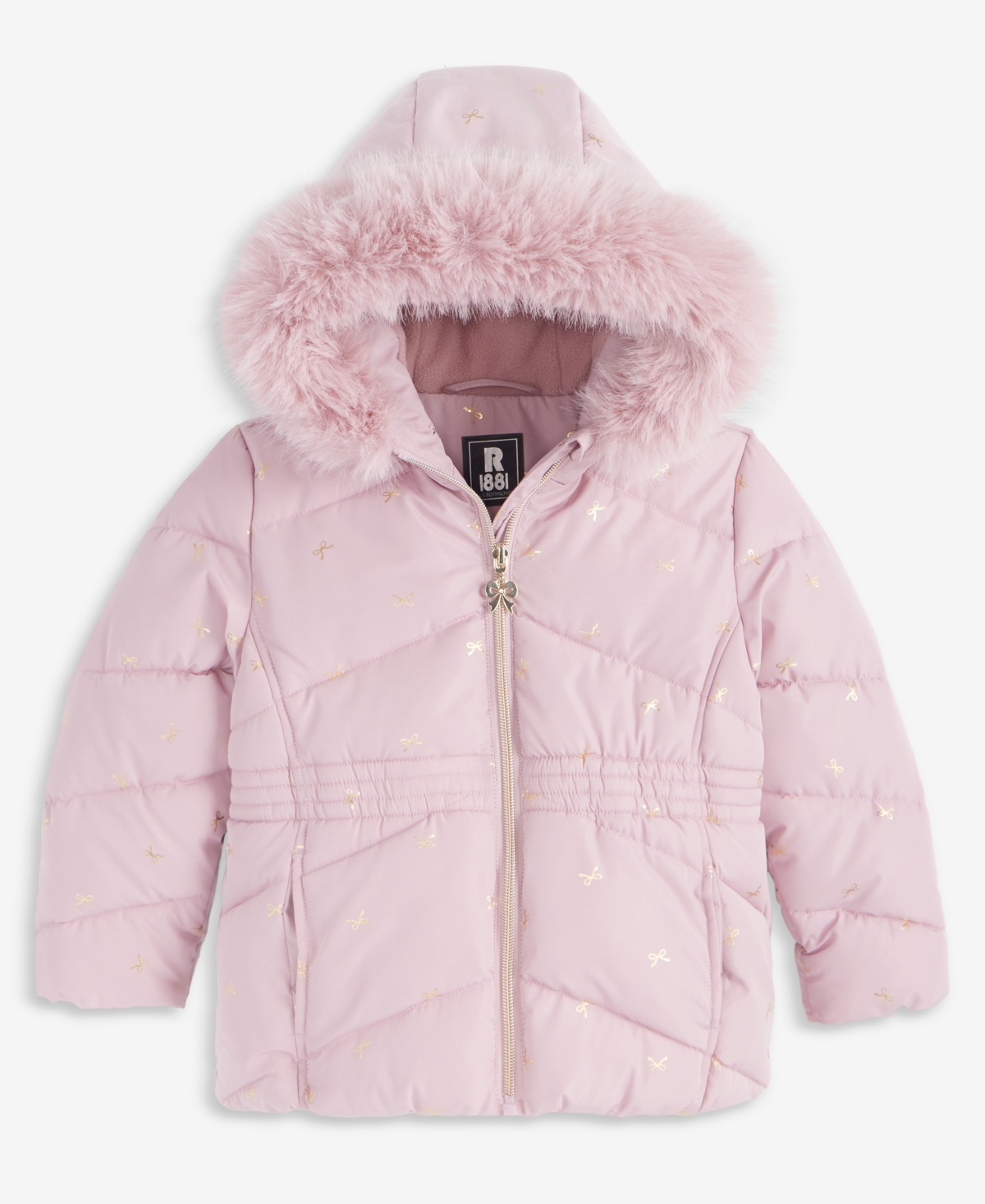 Click here for S Rothschild & Co Girls 2T-6X Foil Quilted Puffer... prices