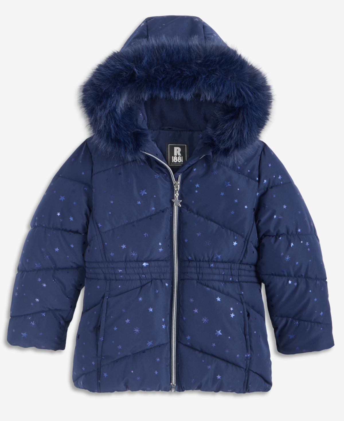 Click here for S Rothschild & Co Girls 2T-6X Foil Quilted Puffer... prices