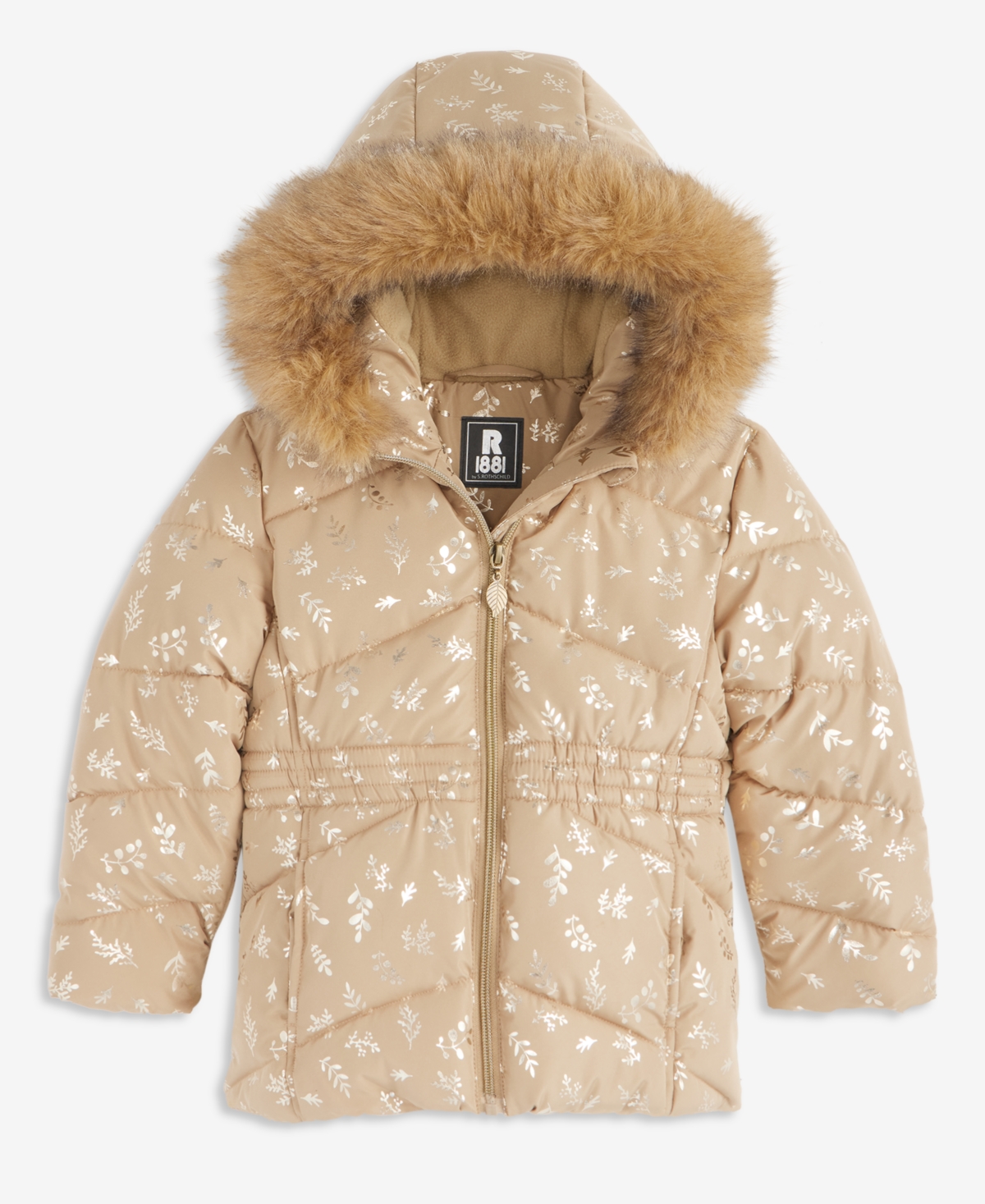 Click here for S Rothschild & Co Girls 2T-6X Foil Quilted Puffer... prices