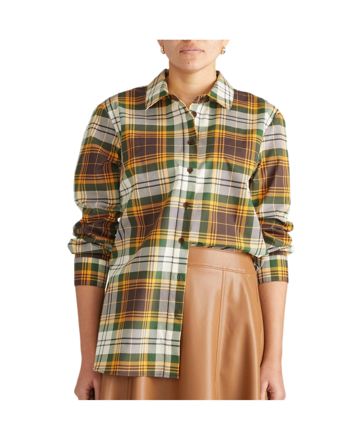 Click here for Universal Standard Plus Size Artist Poplin Shirt -... prices