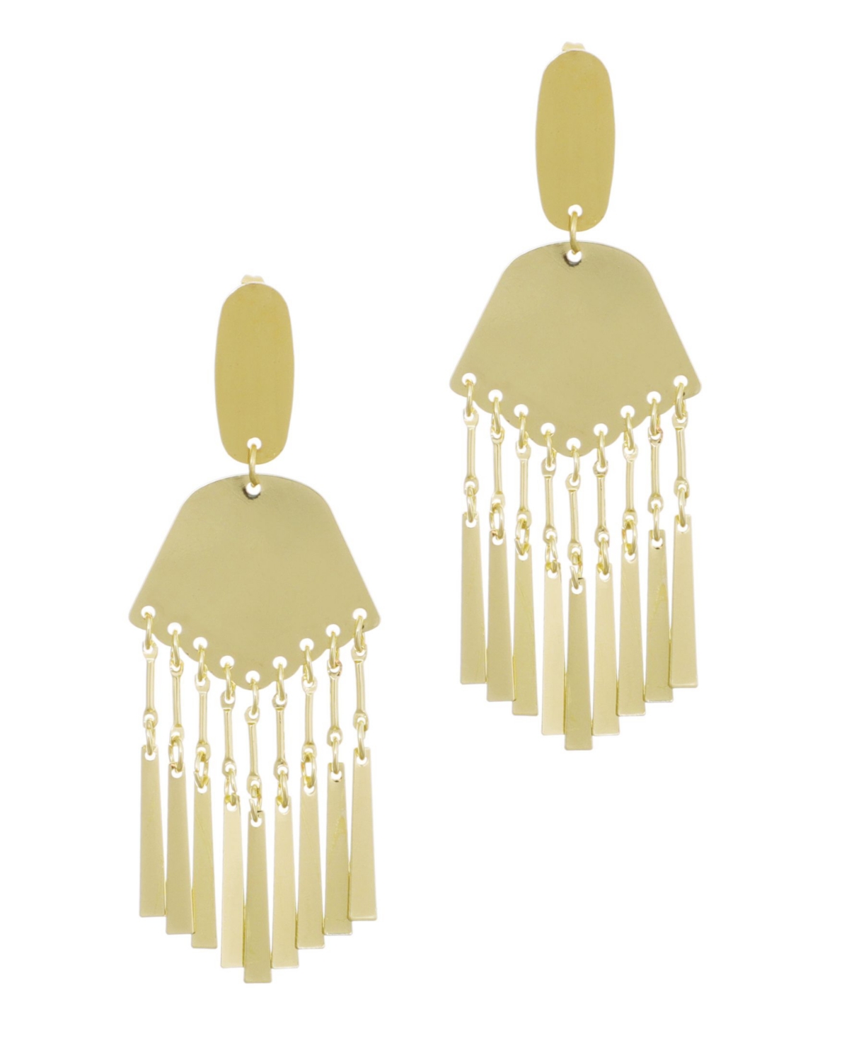 Click here for Adornia Gold-Plated Drop Statement Earrings - Gold prices