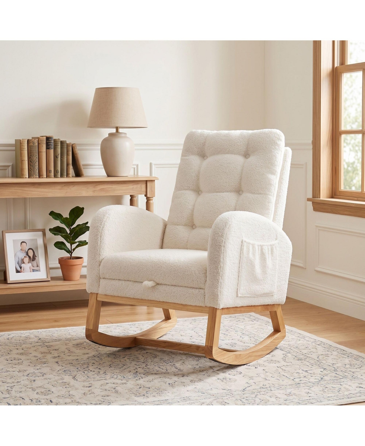 Click here for Sailvan Upholstered High Back Accent Rocking Chair... prices