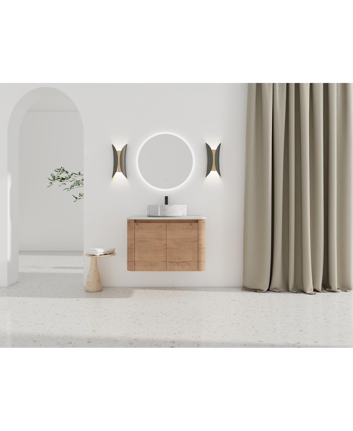 Click here for Sillysis Wall Mounted Modern Bathroom Vanity with... prices