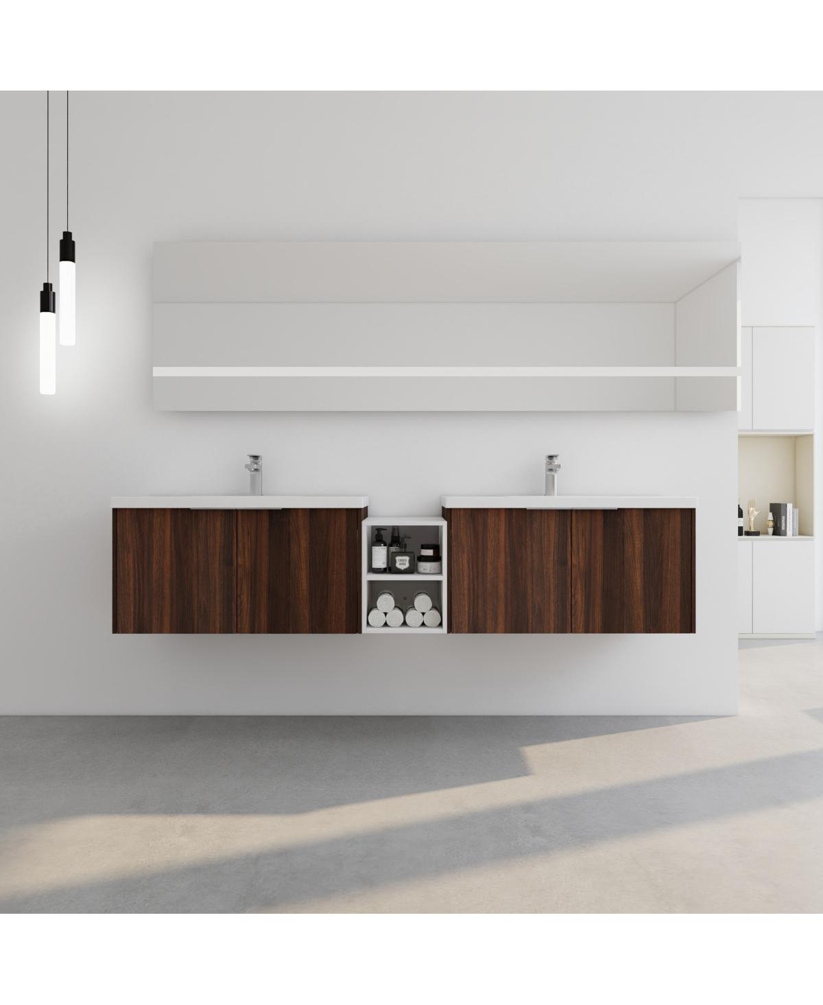 Click here for Sillysis Wall Mounted Double Bathroom Vanity with... prices