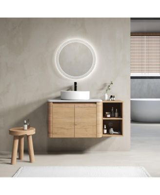 Click here for Sillysis Wall Mounted Bathroom Vanity With Ceramic... prices