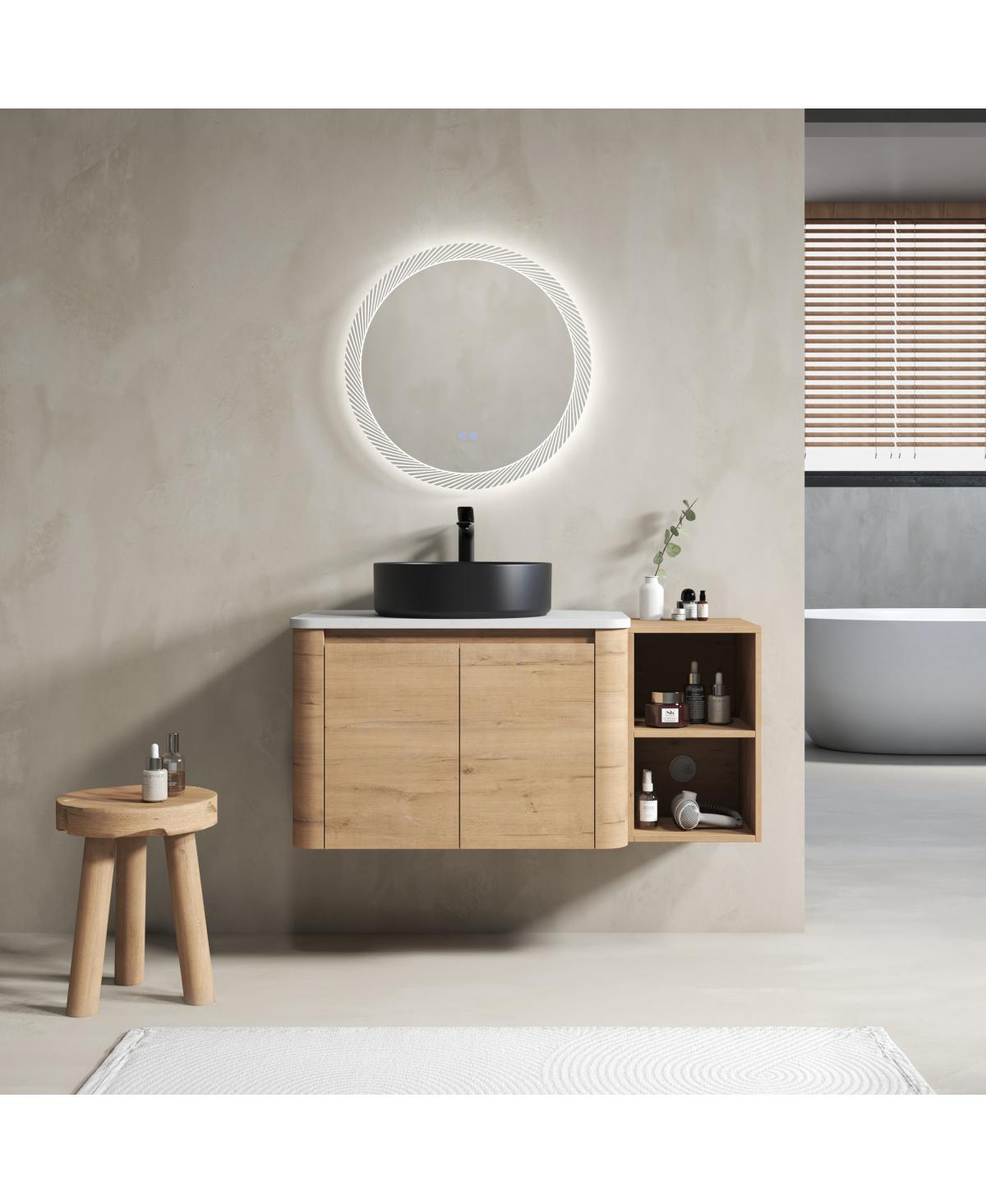 Click here for Sillysis Wall Mounted Bathroom Vanity with Ceramic... prices