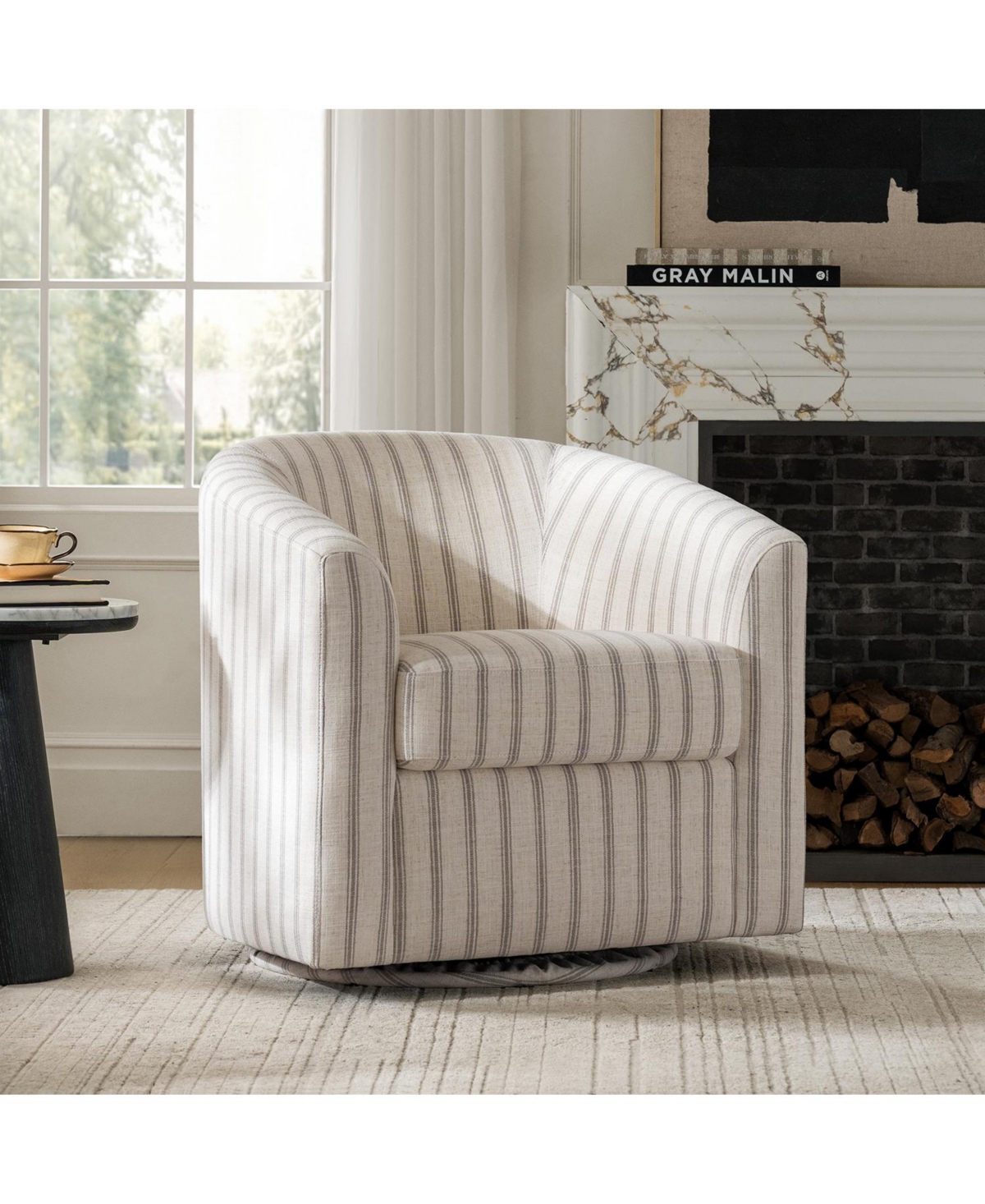Click here for Hulala Home Amiir Upholstered Swivel Accent Chair... prices