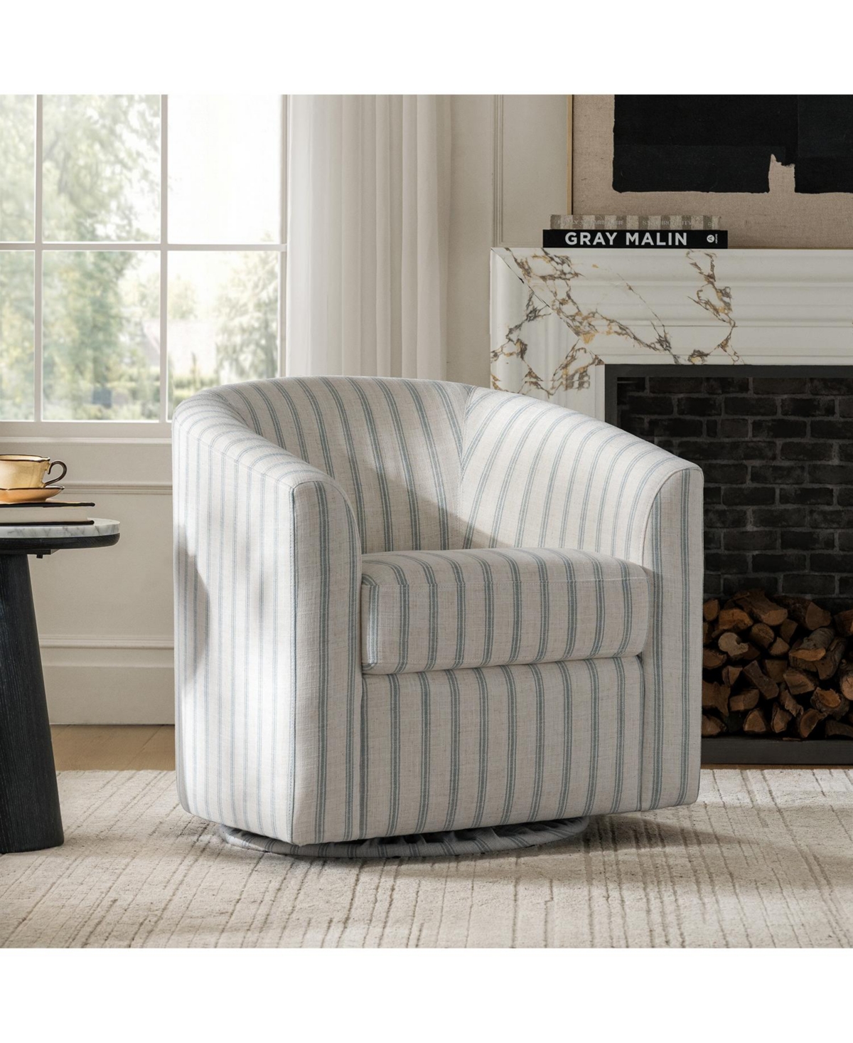 Click here for Hulala Home Amiir Upholstered Swivel Accent Chair... prices