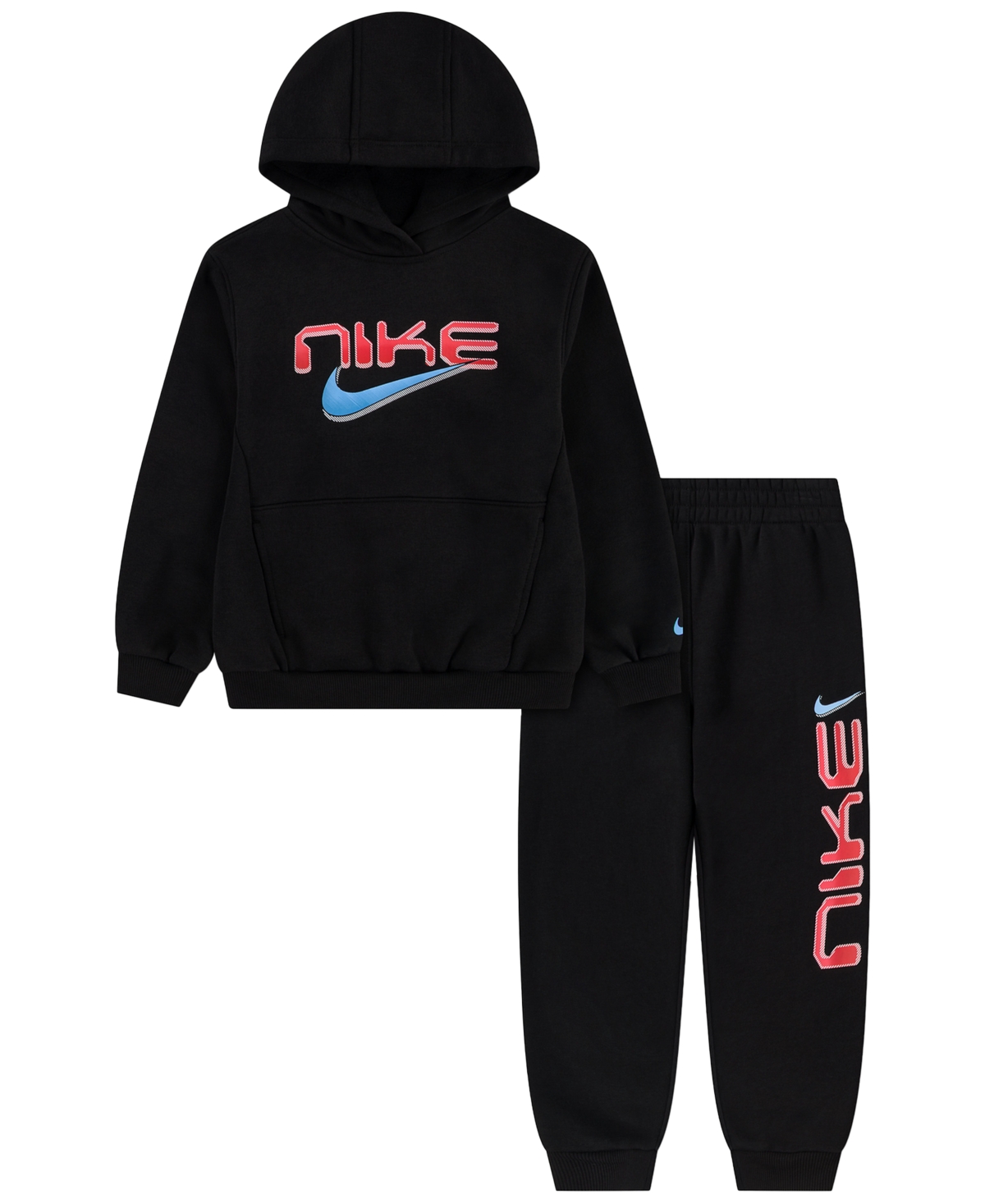 Click here for Nike Boys 4-7 Stock Fleece Pullover Hoodie and Jog... prices
