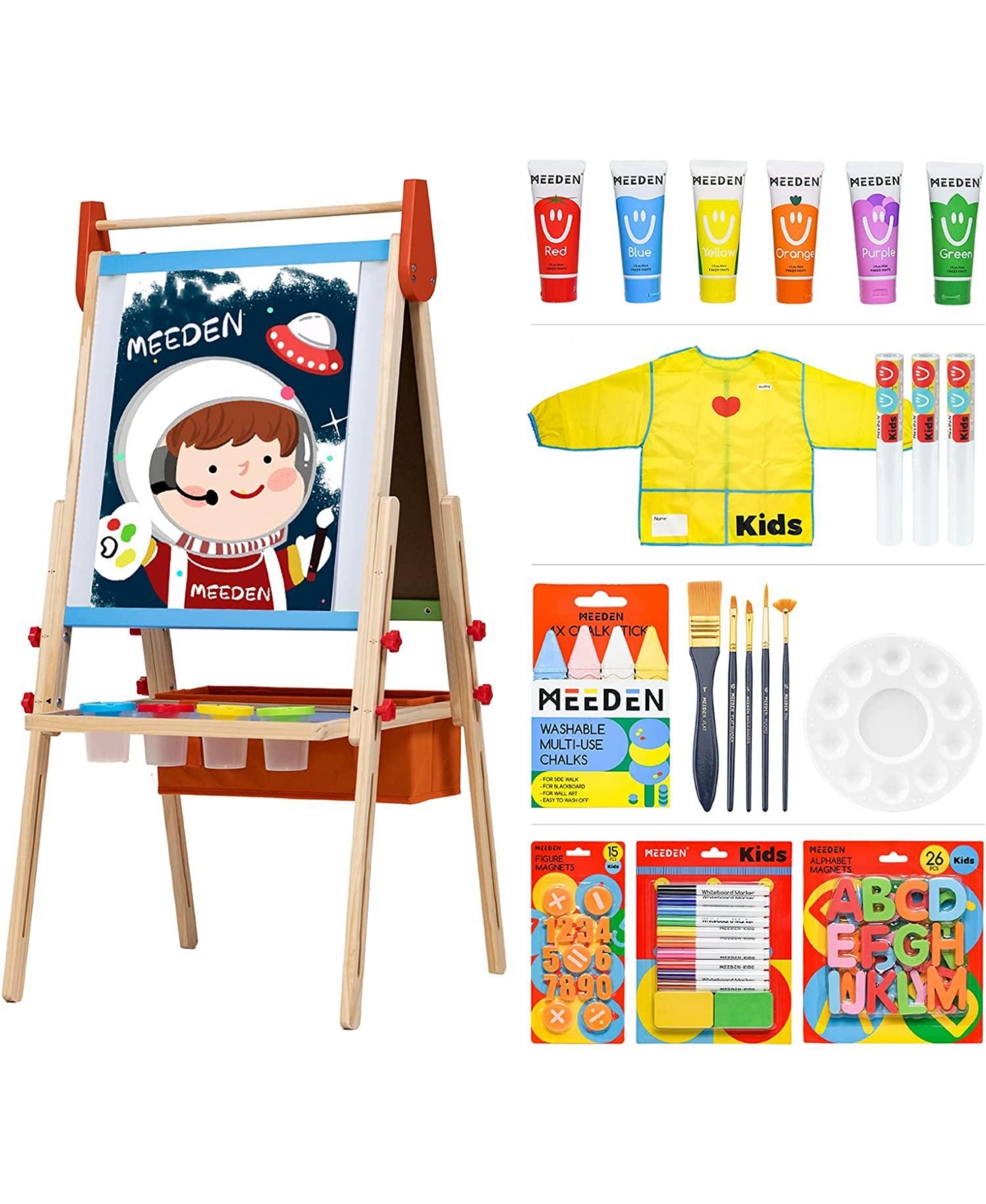 Click here for Meeden Easel for Kids  Double-Sided All-in-one Woo... prices