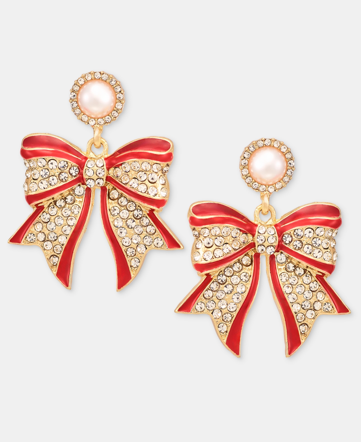 Click here for Macys Holiday Bow Drop Earrings  Macys Exclusive -... prices