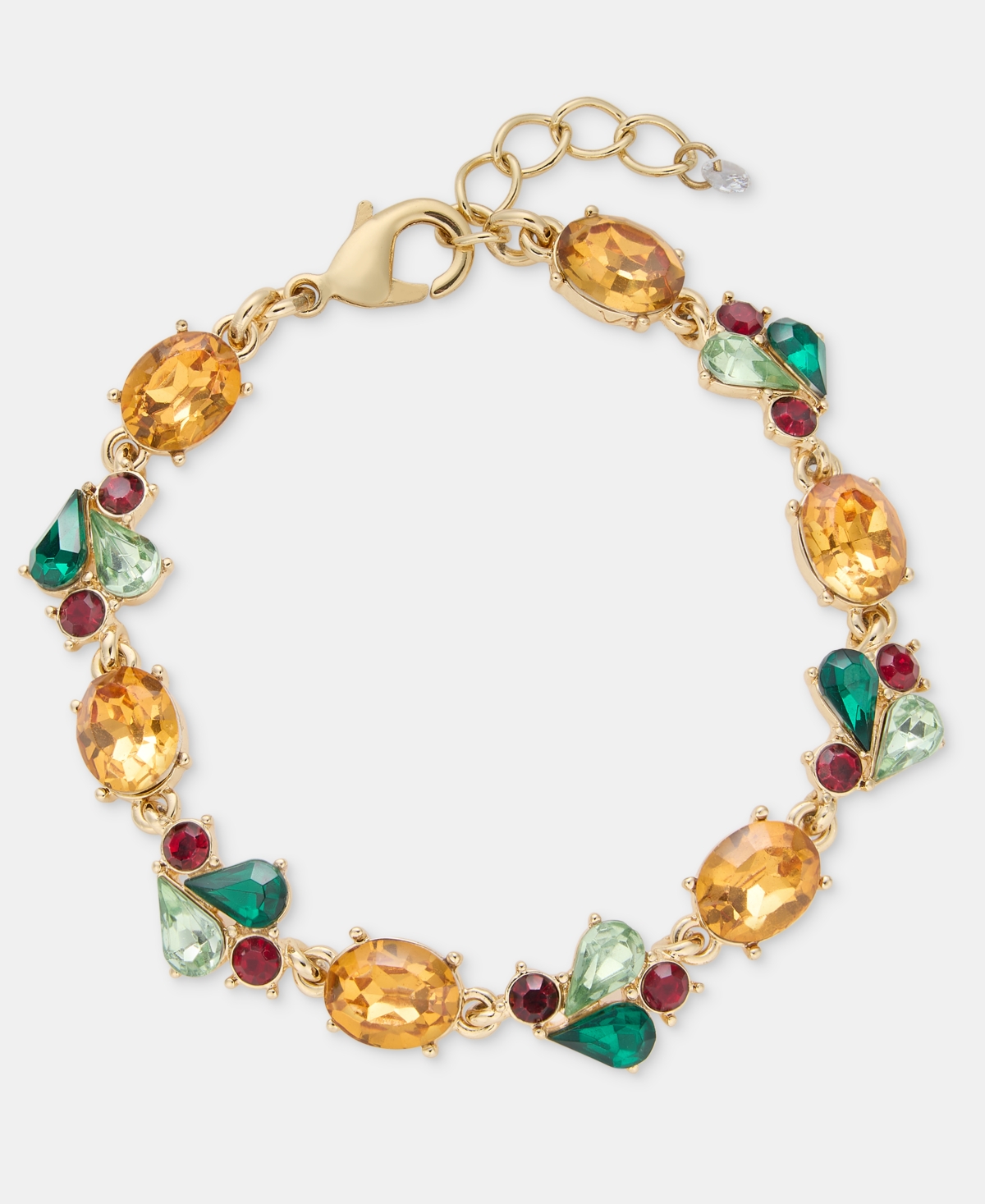 Click here for Holiday Lane Mistletoe Gold-Tone Flex Bracelet  Ma... prices