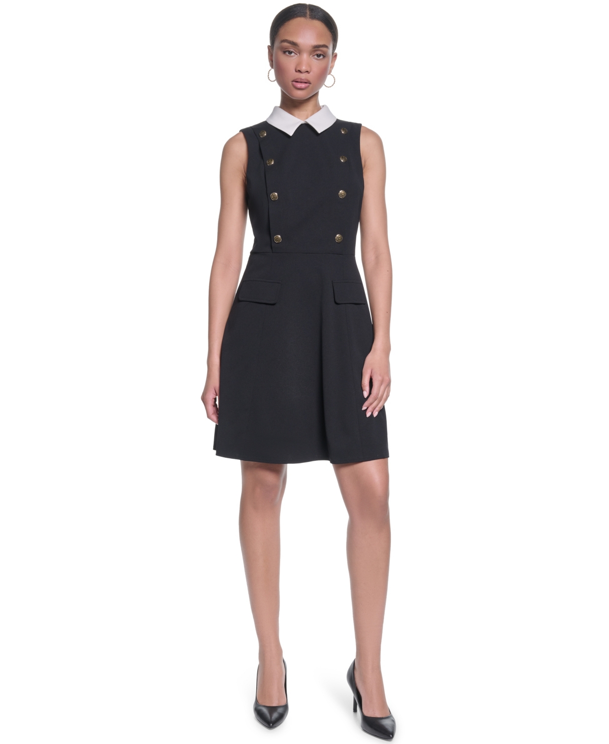 Click here for Karl Lagerfeld Paris Womens Collared A-line Dress... prices