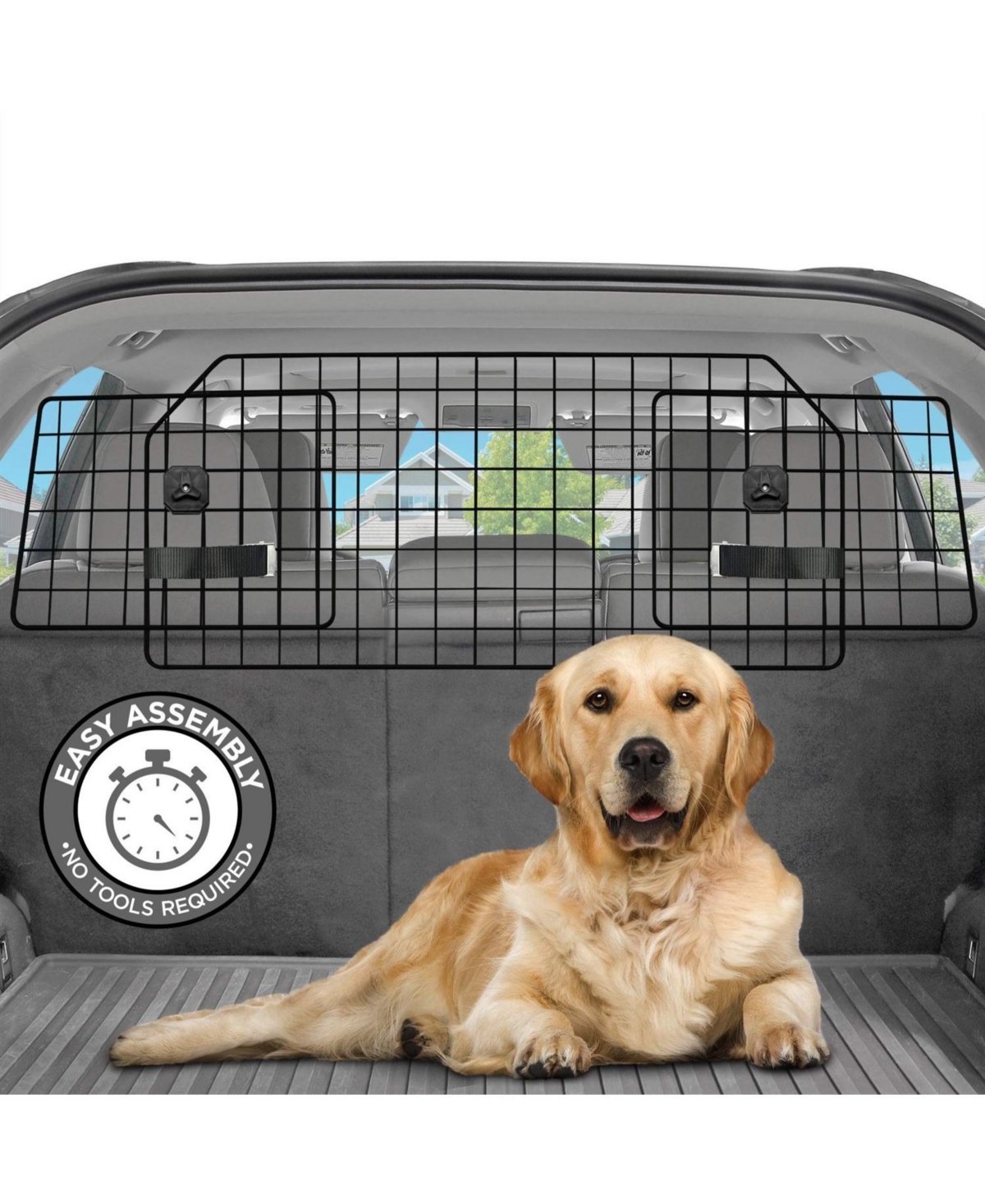 Click here for Pawple Adjustable Dog Car Barrier - Heavy-Duty Mes... prices