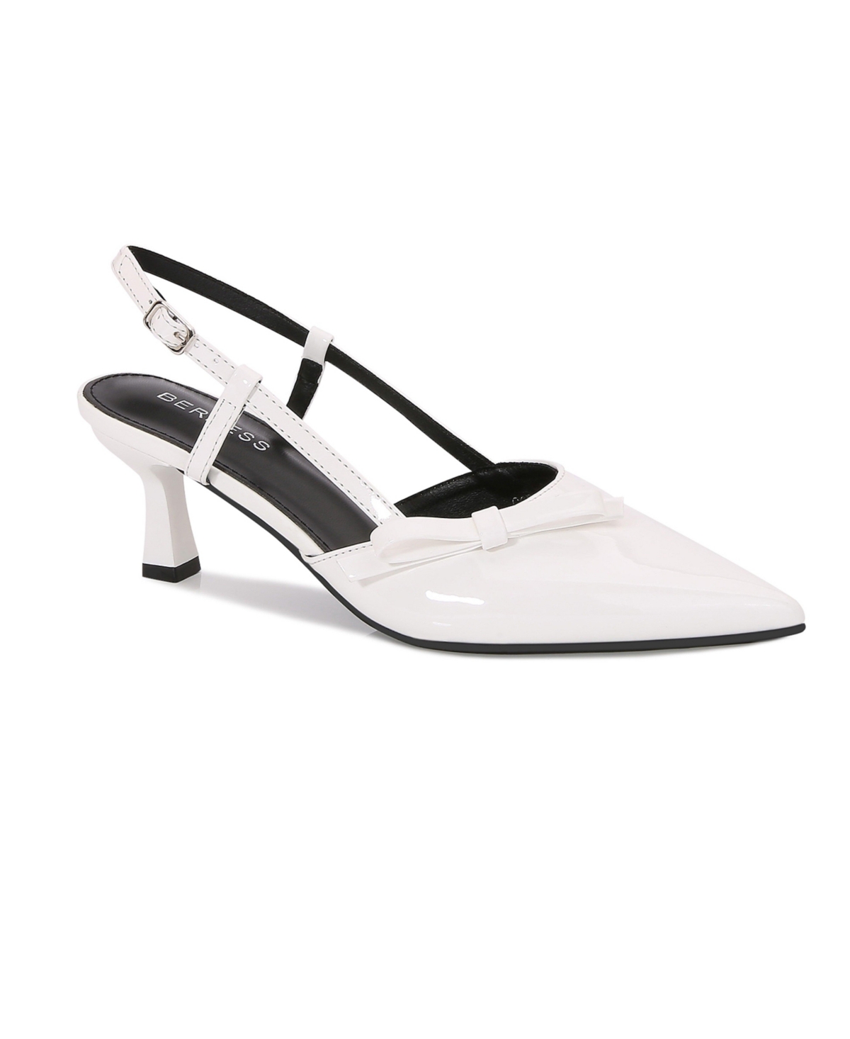 Click here for Berness Womens Cornelia Bow Accented Patent Slingb... prices